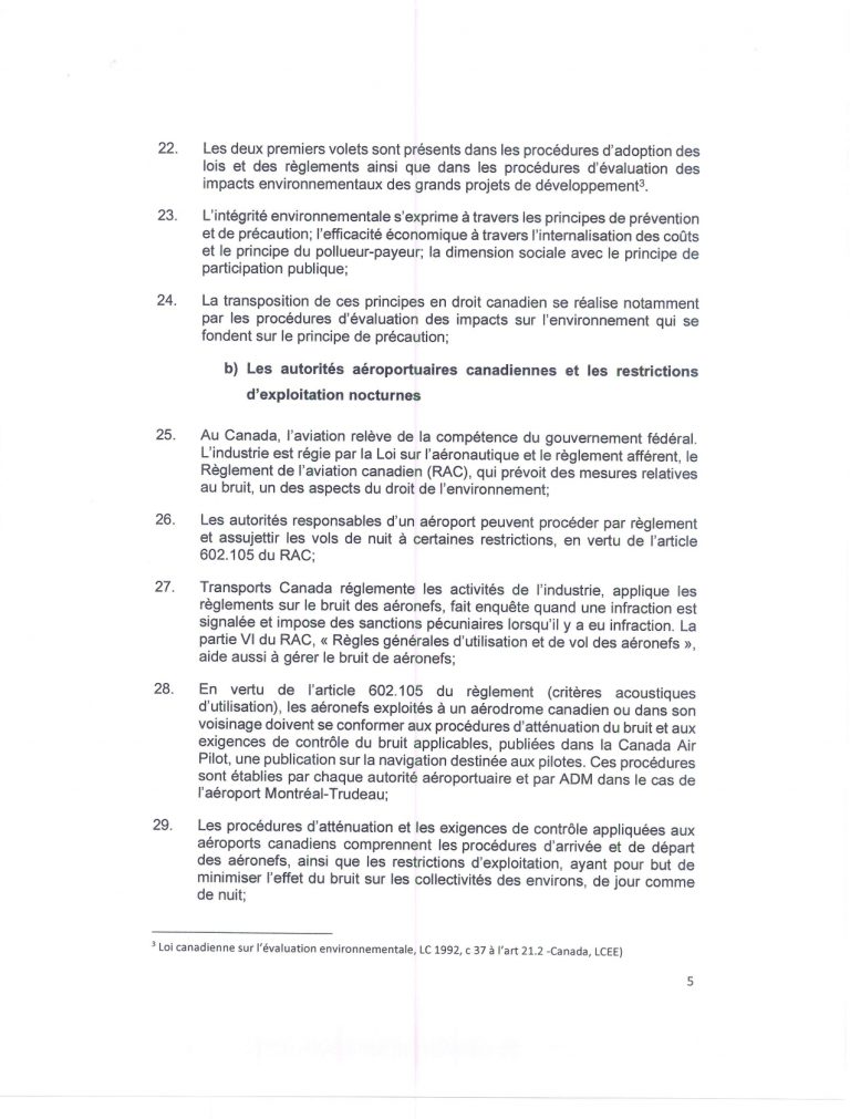 Pourvoi en contrôle judiciaire décision de la cour supérieure du Québec ...