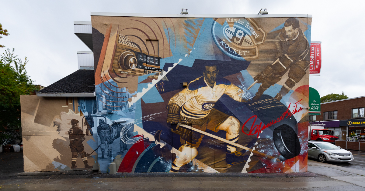 La nouvelle ancienne murale de Maurice-Richard - Journaldesvoisins.com