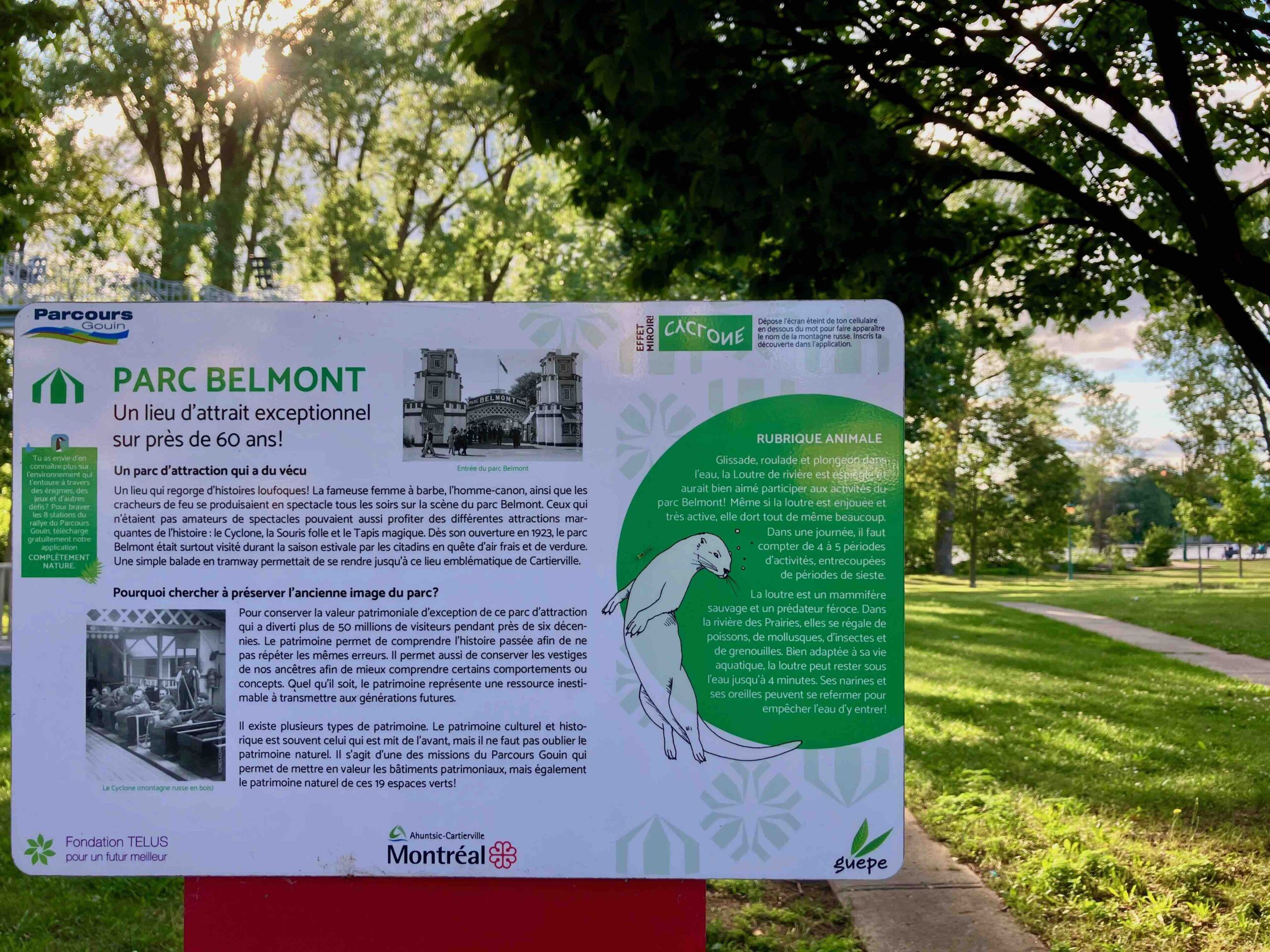 Le parc Belmont à Cartierville aurait eu 100 ans ce mois-ci ...