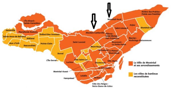carte ahuntsic montreal nord - Journaldesvoisins.com